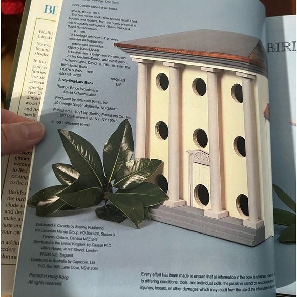 Accents | The Bird House Book Woods Schoonmaker 1991 Hc Build Bird ...